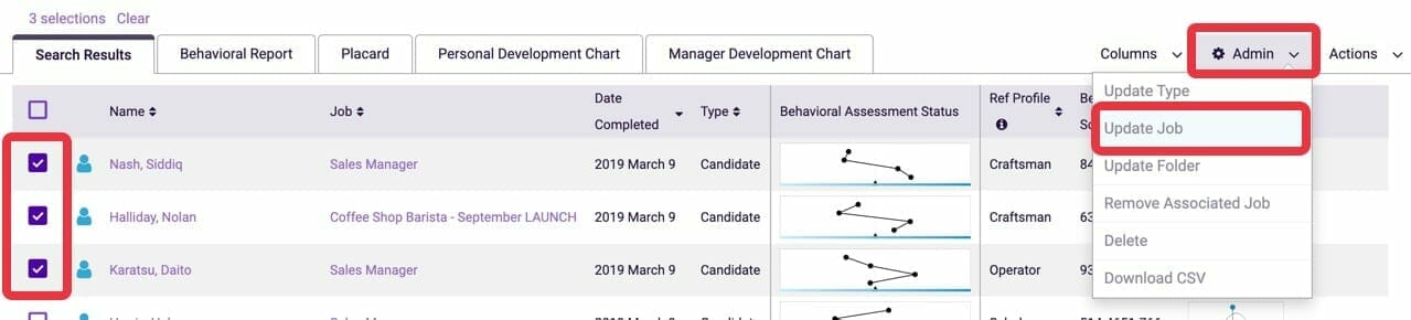 Create and manage job targets (Legacy) - The Predictive Index