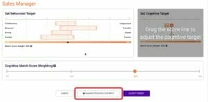 Create and manage job targets (Legacy) - The Predictive Index